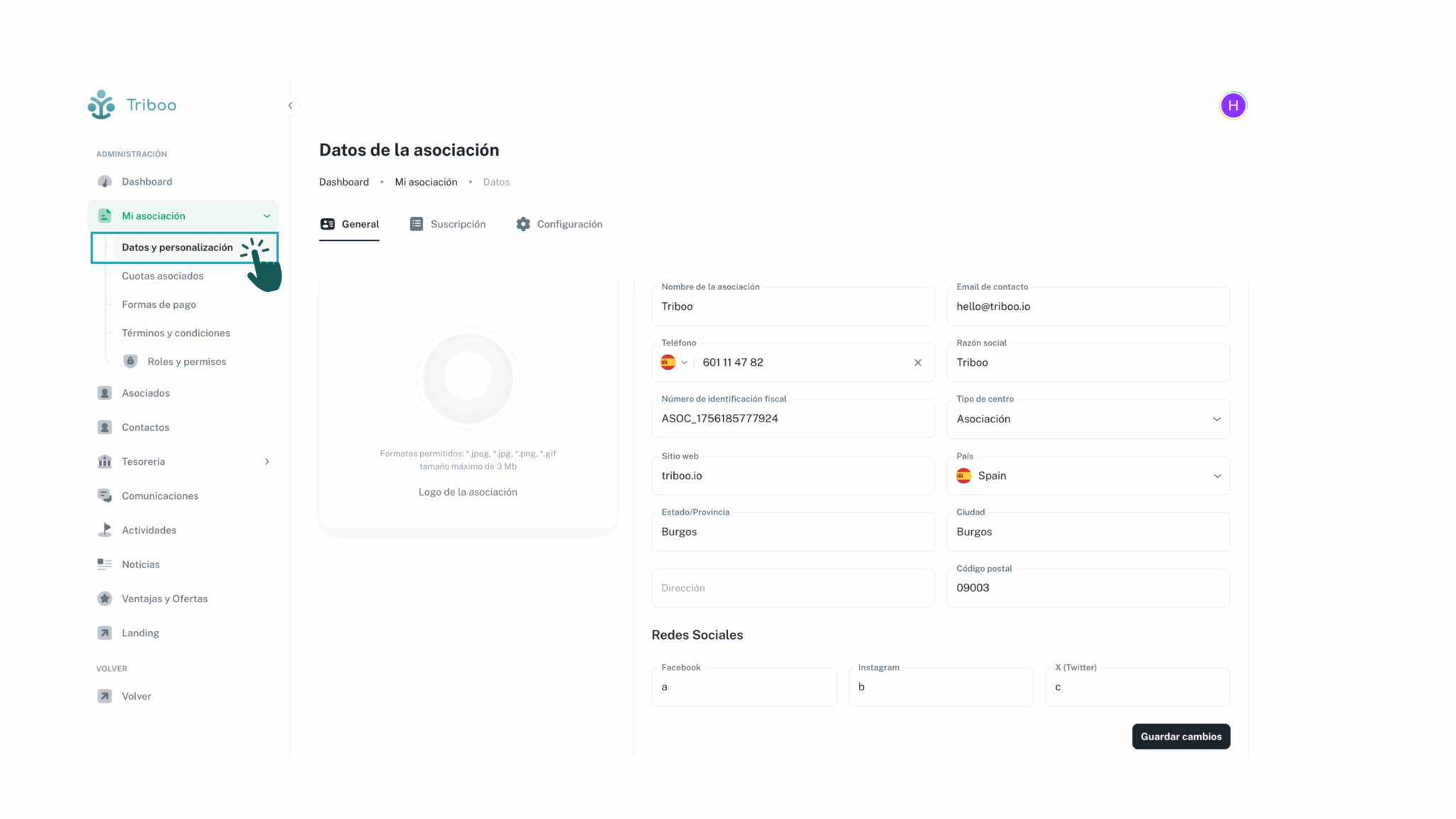 Cómo Configurar tu asociación en Triboo - Triboo.io - Tu asociación ...